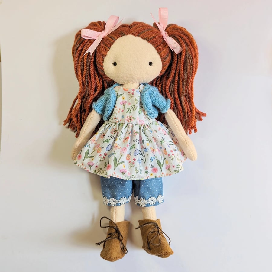 Beautiful handmade decorative doll, rag doll, c... - Folksy