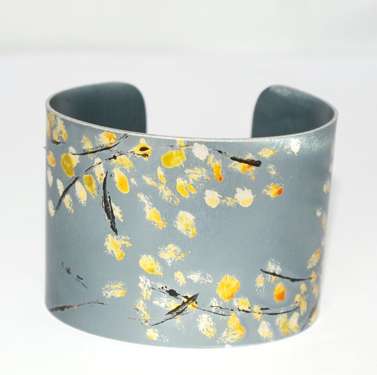 Winter Blossom cuff - Folksy