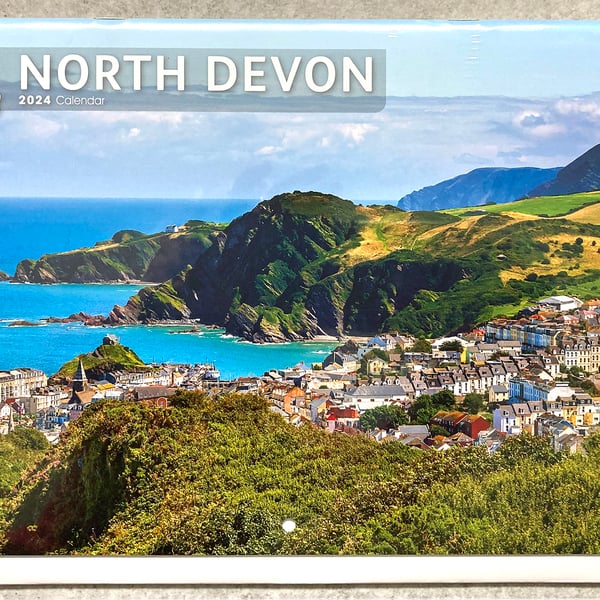 2024 A4 Wall Calendar North Devon landscapes ic... - Folksy