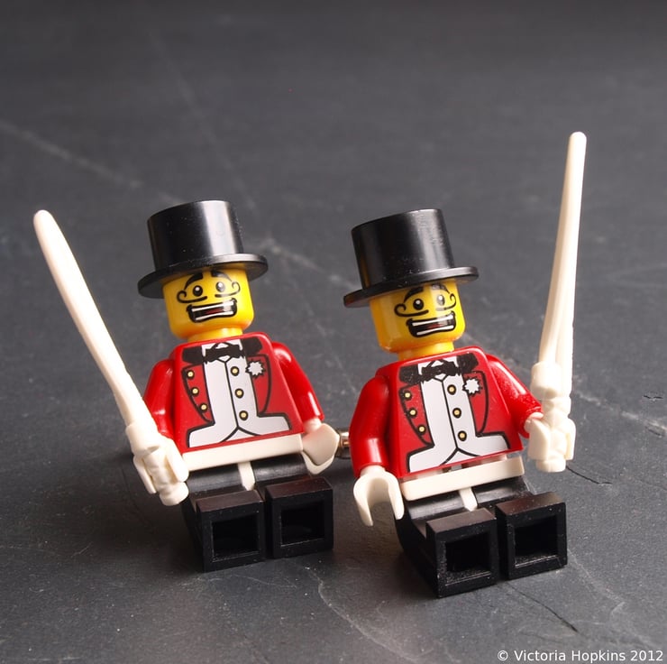 Circus Ringmaster Cufflinks Made From Lego Figures - Folksy