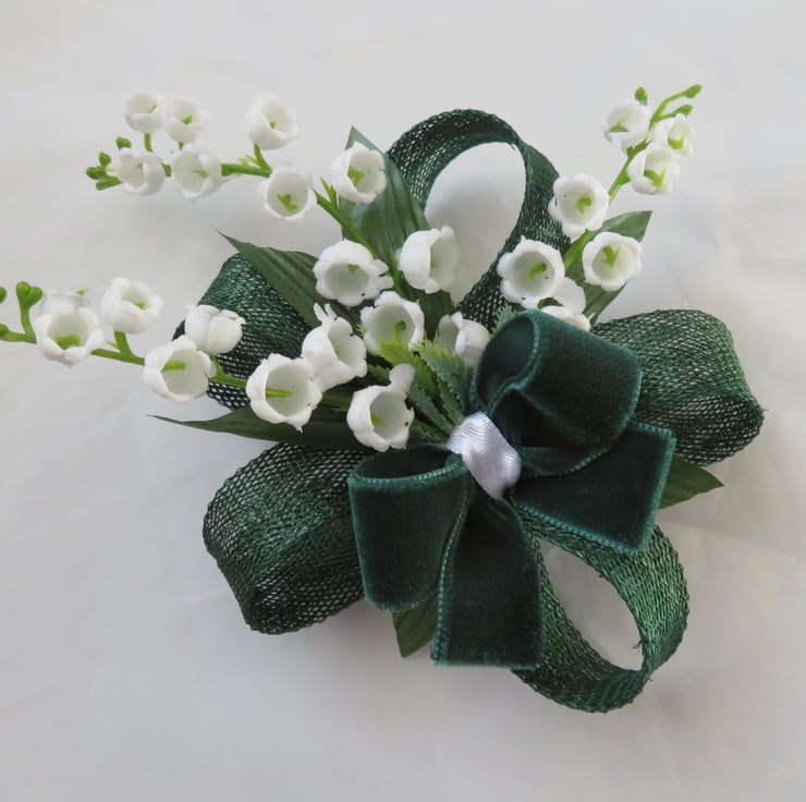 White Lily of the Valley Flower & Dark Bott... - Folksy