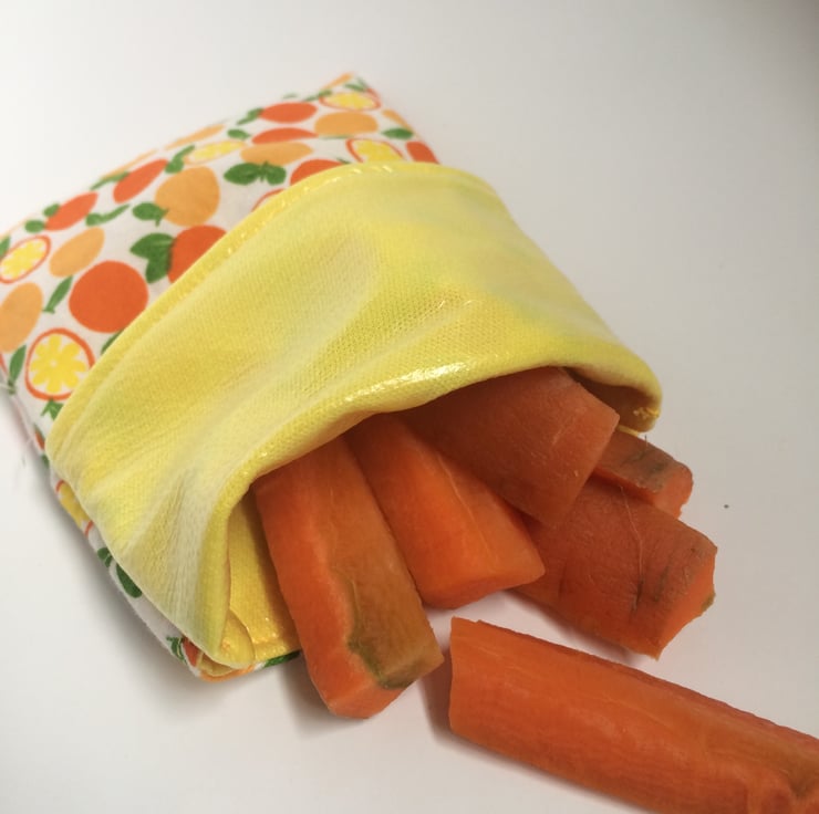 Reusable, eco-friendly Toddler snack sack in or... - Folksy