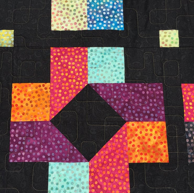 Modern Batik Bed Quilt - Folksy