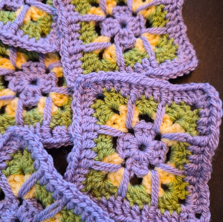 Handmade Crochet Granny Squares - Folksy
