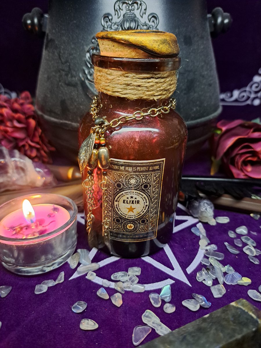 Faux Elixir of Life Potion prop bottle ornament - Folksy