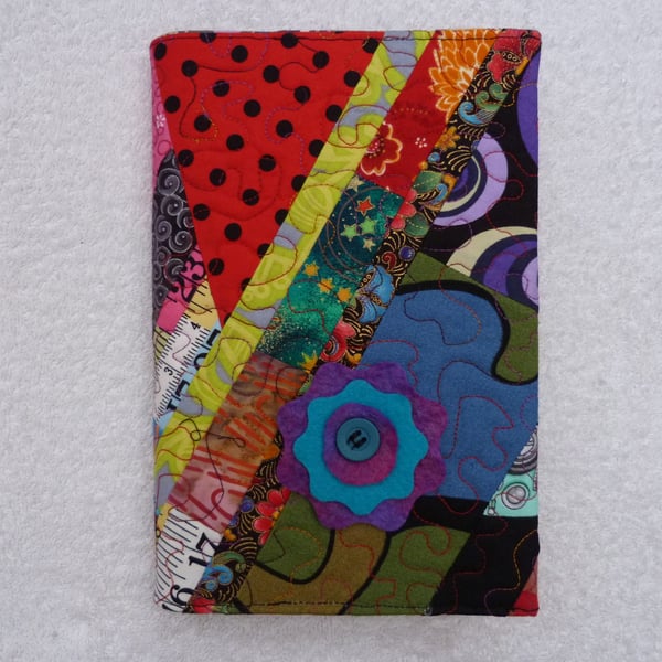 A5 Lined Notebook with Quilted Crazy Patchwork... - Folksy