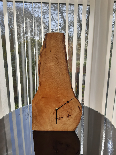 Oak clock, Mantel clock, Rustic clock, Living r... - Folksy