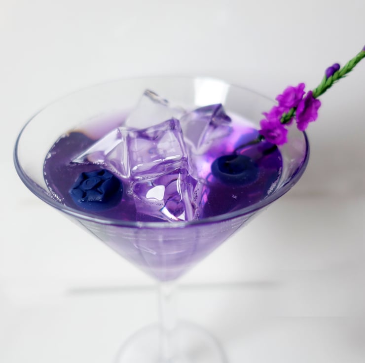Blueberry and Lavender Fake Cocktail - Food ar... - Folksy