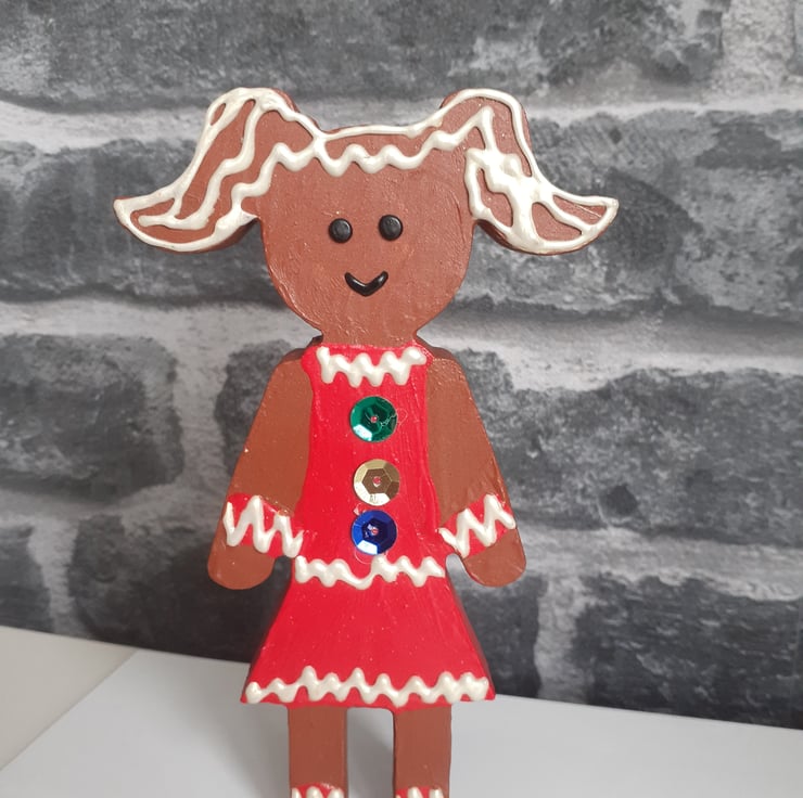 SECONDS SUNDAY Gingerbread man Christmas decora... - Folksy