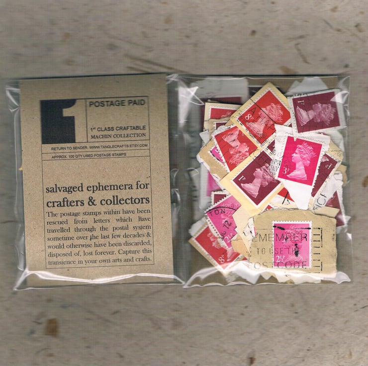 TICKLED PINK Upcycling Craft Set - Mini Zine &a... - Folksy