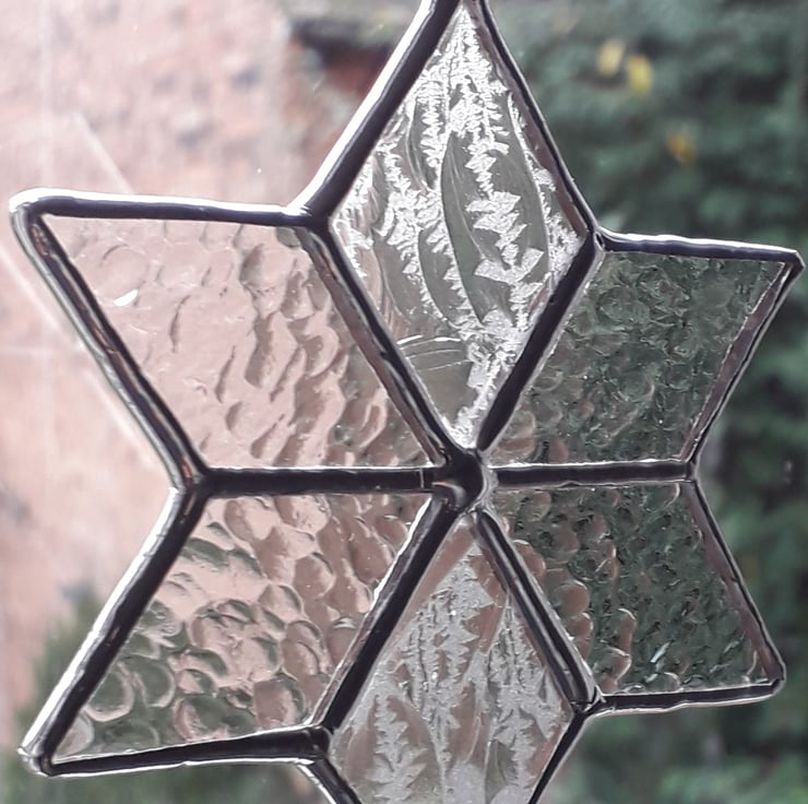 STAINED GLASS SNOWFLAKE - Folksy