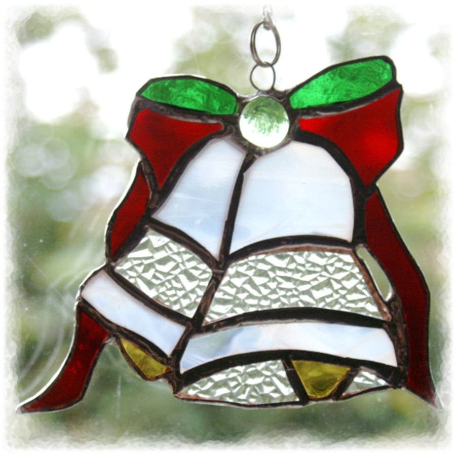 Bells stained glass Suncatcher Handmade - Folksy