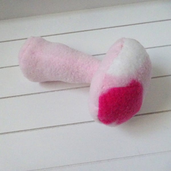 pink toadstool plush - Folksy