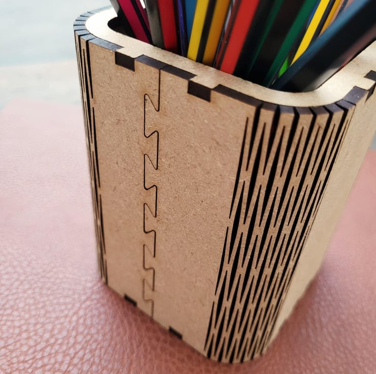PEN POT - Rounded Edge Laser cut Home Office Of... - Folksy