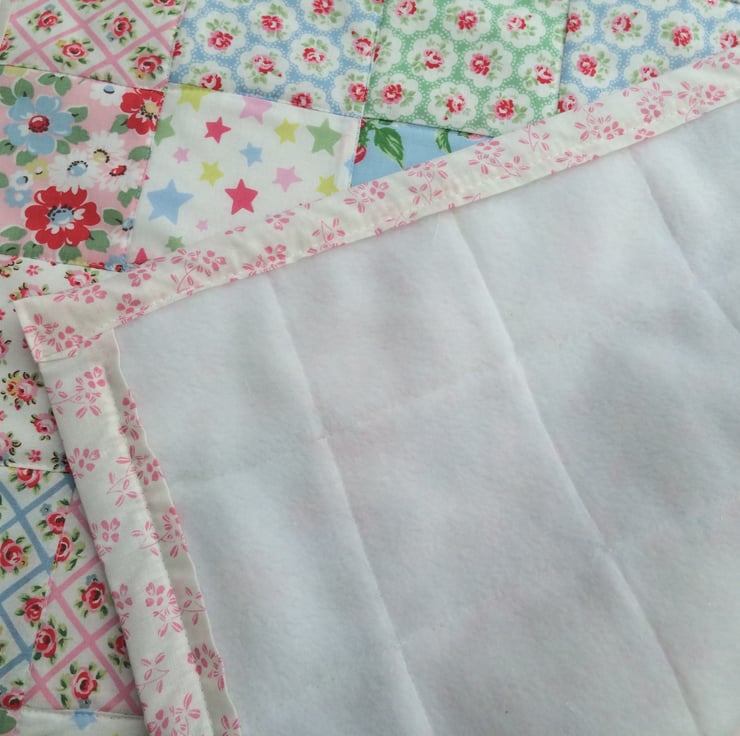 Patchwork quilted girls baby pram, car seat b... - Folksy
