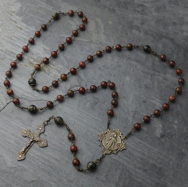Large Divine Mercy Rosary - Folksy