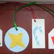 Festive Christmas Origami Gift Tags - Folksy