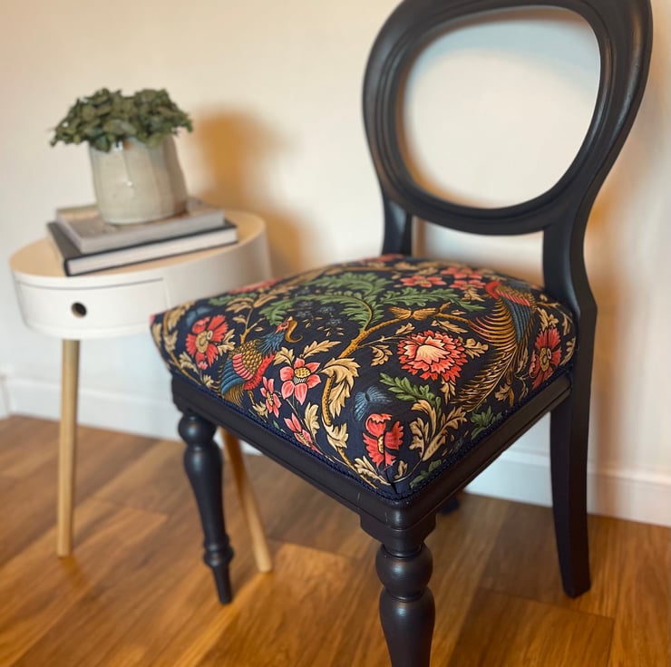 Victorian Balloon Back Chair - Folksy