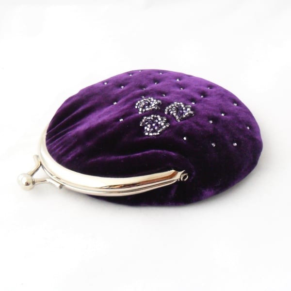 Velvet coin purse - Folksy