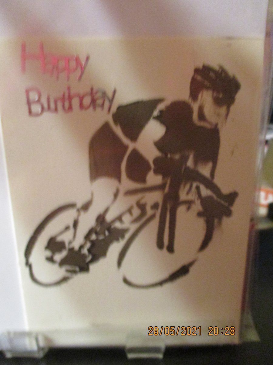 Happy Birthday Racing Bike Card - Folksy