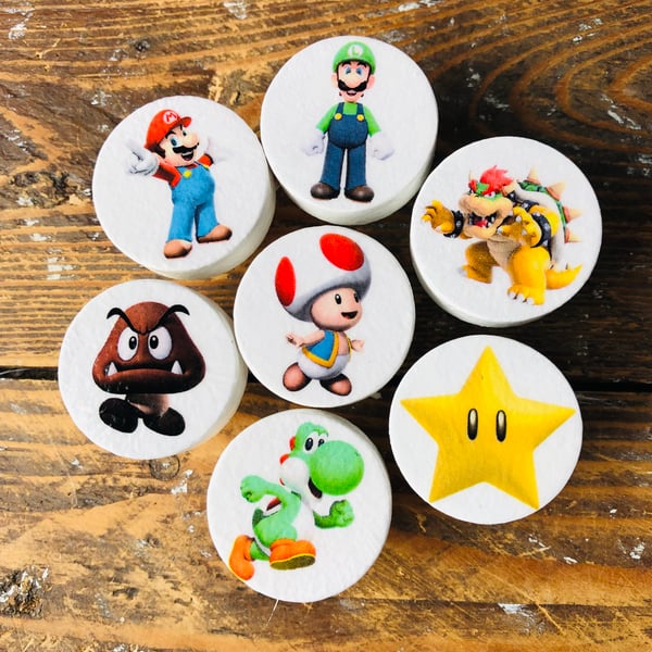 Handmade Super Mario Bros inspired pine door kn... - Folksy