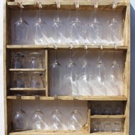 Wine & spirit glass storage rack - Folksy