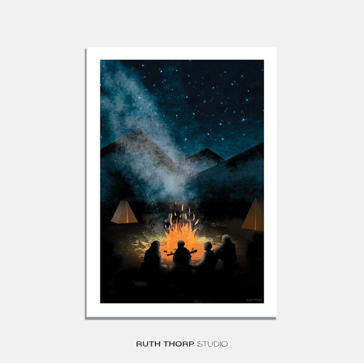 The Gathering Illustrated Art Print - Folksy