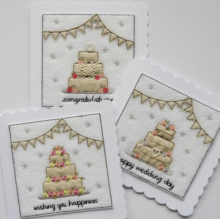 Wedding Cake Card, Wedding Congratulations, Tex... - Folksy