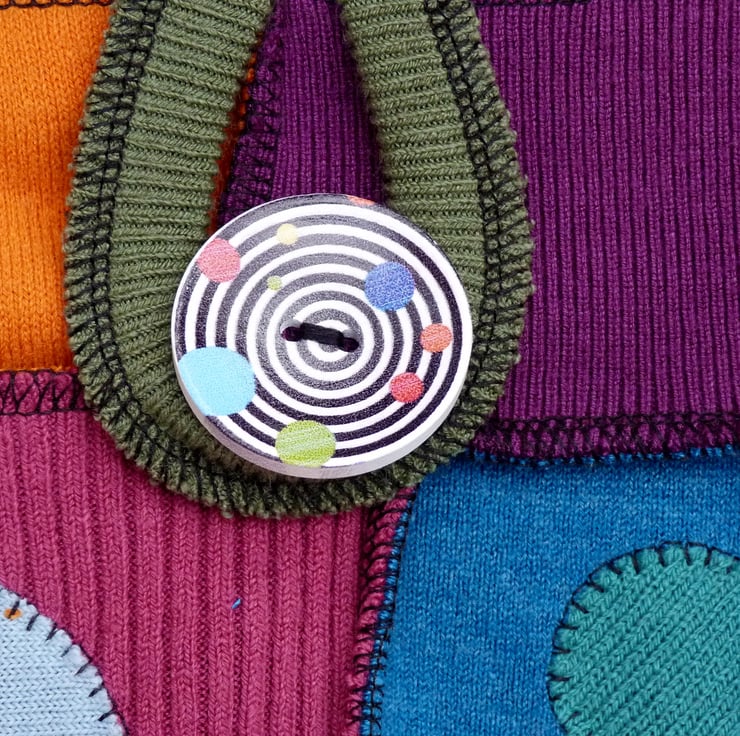 Upcycled Sweater Shoulder Bag .Rainbow Colours.... - Folksy