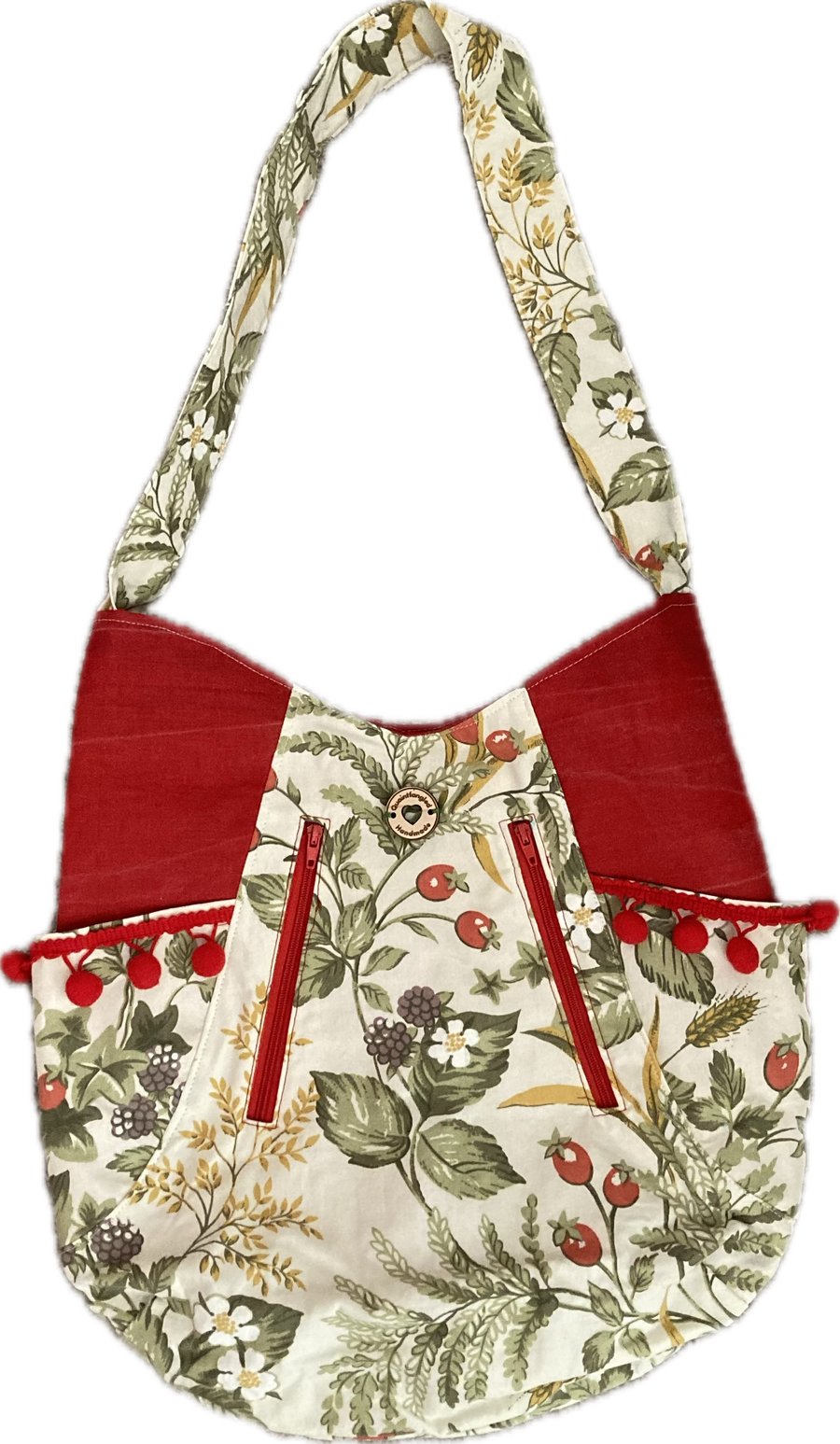 Tote bag made from repurposed vintage fabrics - Folksy