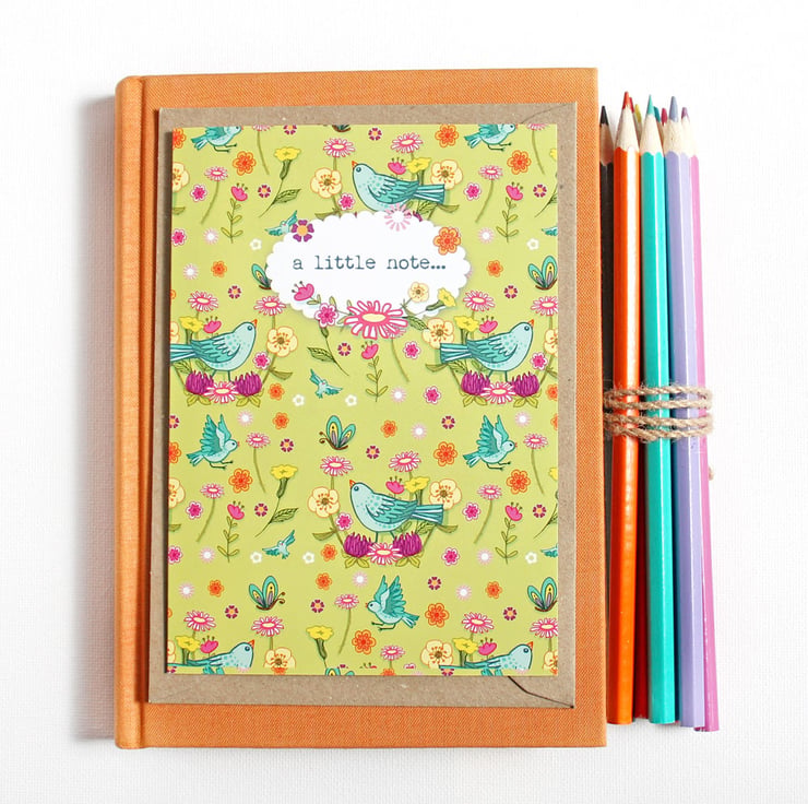 Pack of 2 'Bloom' Notecards - 1 of 2 Designs - Folksy