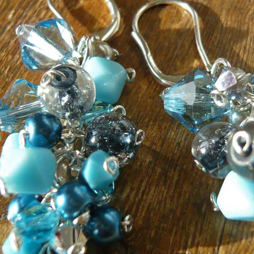 Blue drops - Folksy