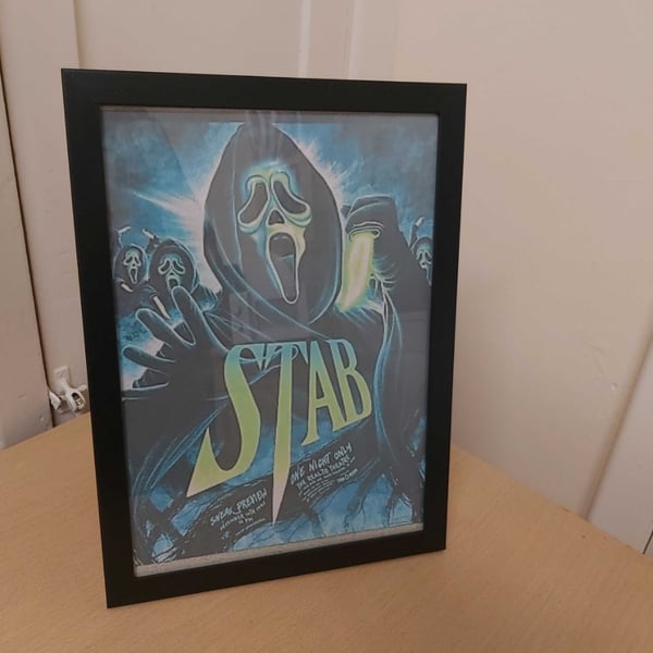 Horror Ghostface Stab A4 Print - Folksy