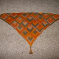 Triangular Shawl Pattern. Knitting Pattern. PDF... - Folksy