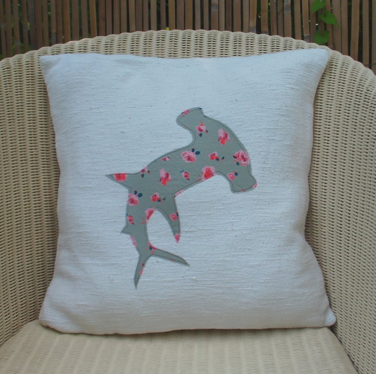 Shark Cushion - Folksy