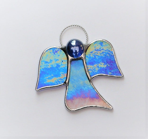Stained glass (Angel) abstract in two different... - Folksy