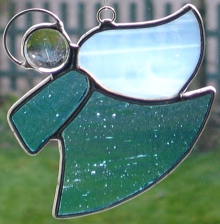 Angel in Stained Glass - Folksy