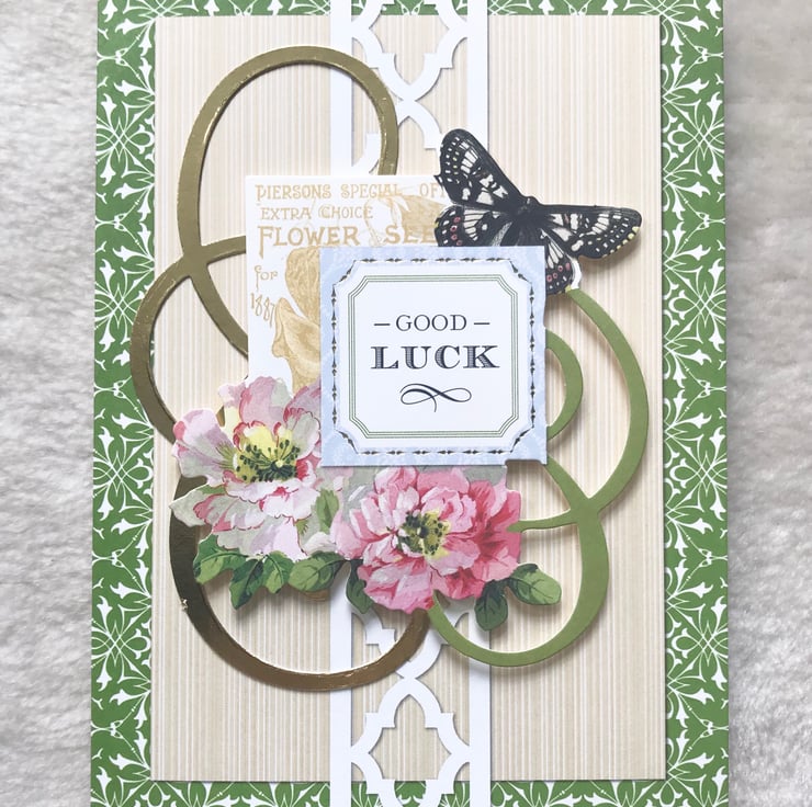 Luxury Handmade 3D Good Luck Card - Folksy
