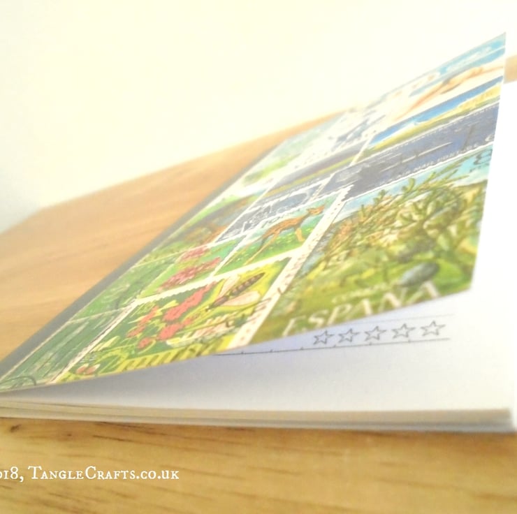 Postage Stamp Landscape Print Notebook Set - 3 ... - Folksy