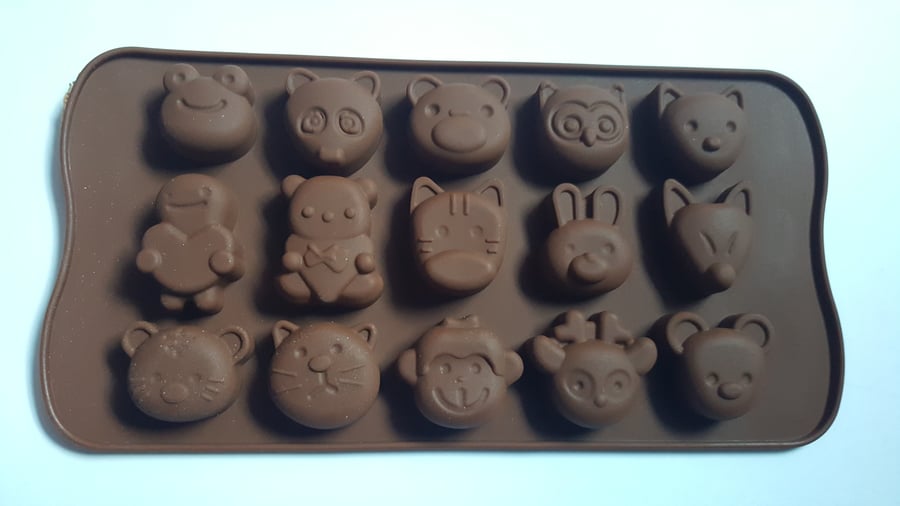 1 x Silicone Craft Mould - 21cm - Animals - Folksy