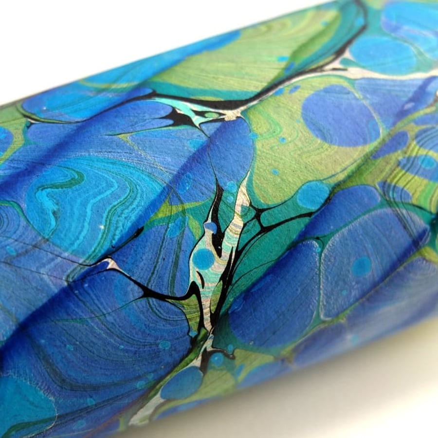 A4 Marbled paper sheet double marbled stone pat... - Folksy