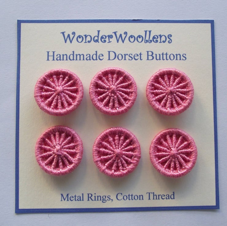 Dorset Buttons or Embellishments, Six x 2cm, Ha... - Folksy