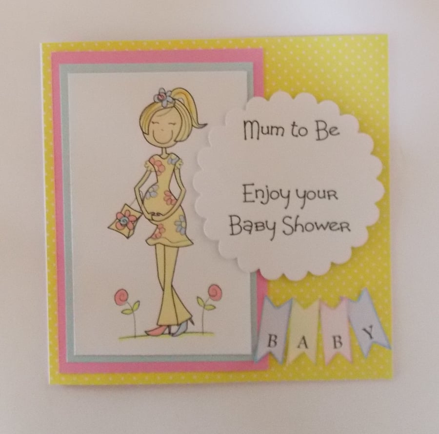Baby Shower Card - Folksy