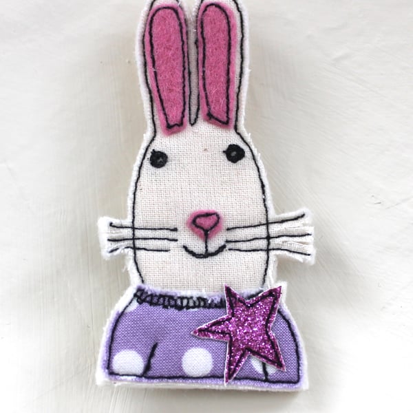 Bunny Badge - Folksy