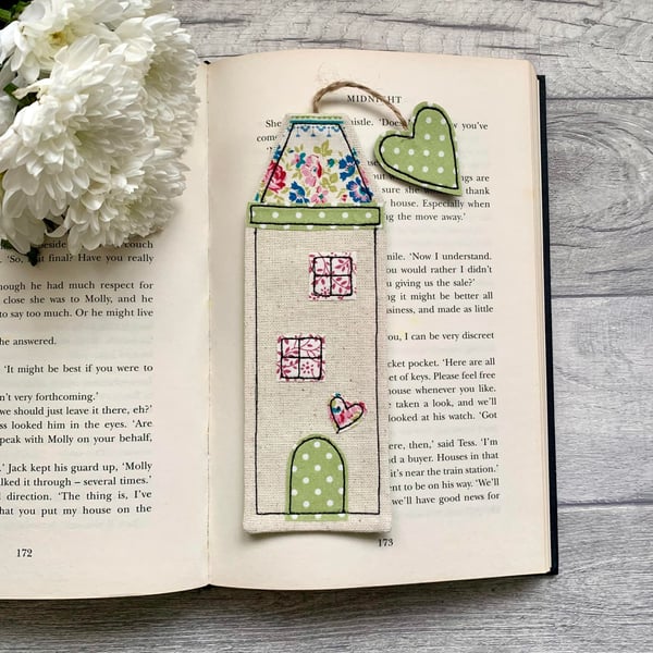Bookmark, tall house bookmark, bookworm gift - Folksy