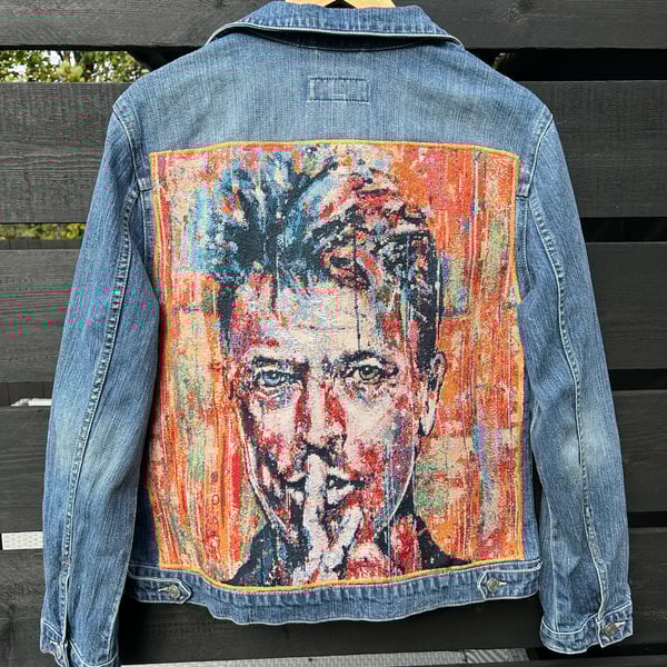 David Bowie Denim jacket - Upcycled - Reworked ... - Folksy