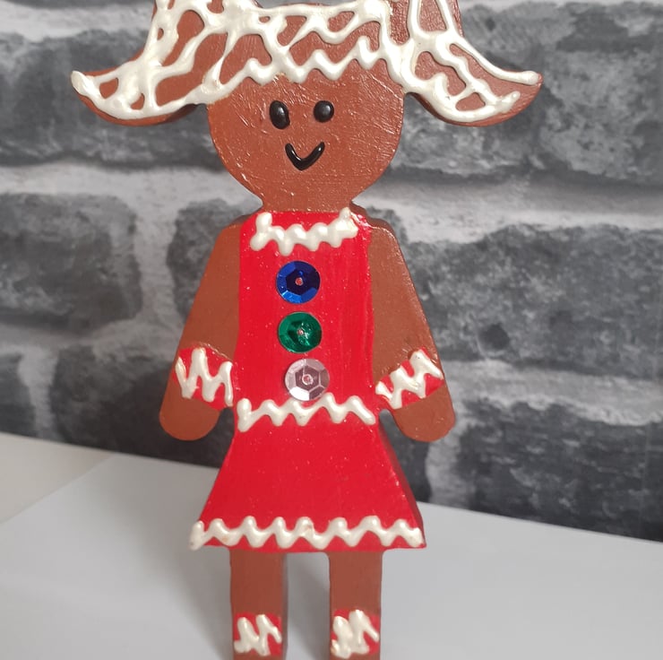 SECONDS SUNDAY Gingerbread man Christmas decora... - Folksy