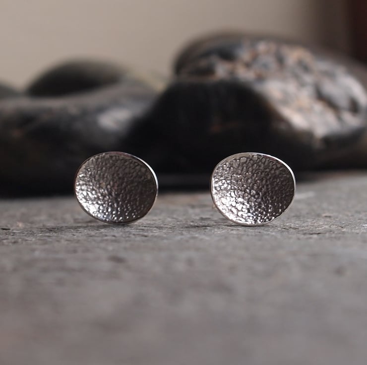 Silver Studs - Folksy