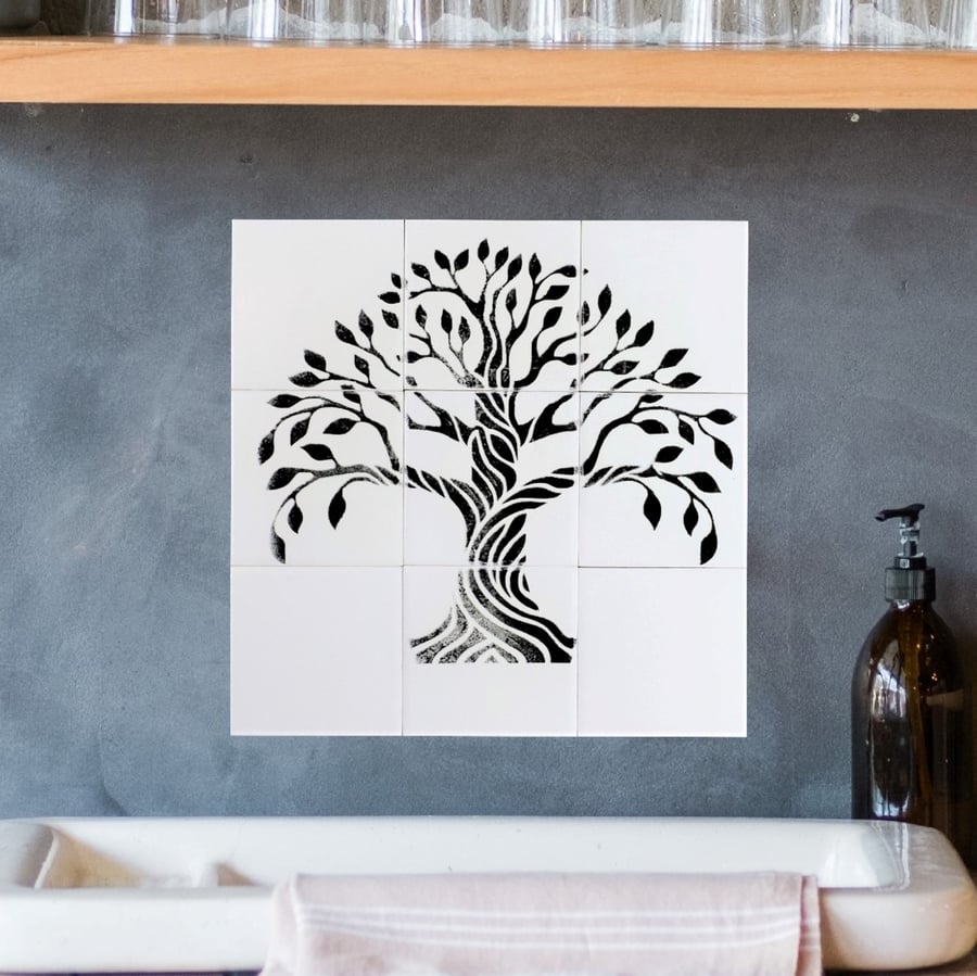 Tree of Life, Ceramic Tile Splashback. - Folksy