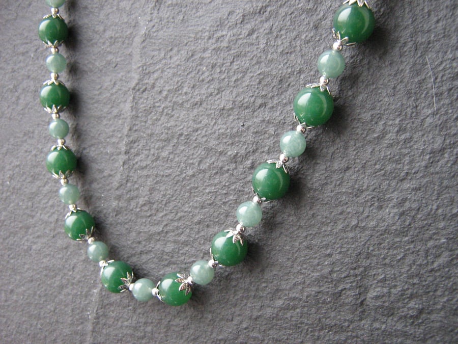 Green Aventurine Necklace - Folksy